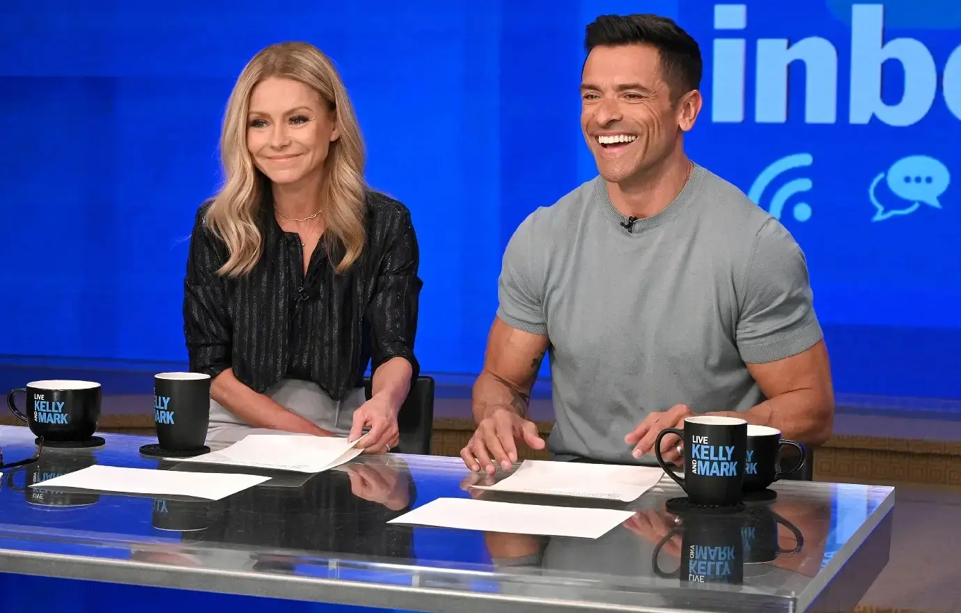 Kelly Ripa shared that she caught Mark “getting a little too friendly ...