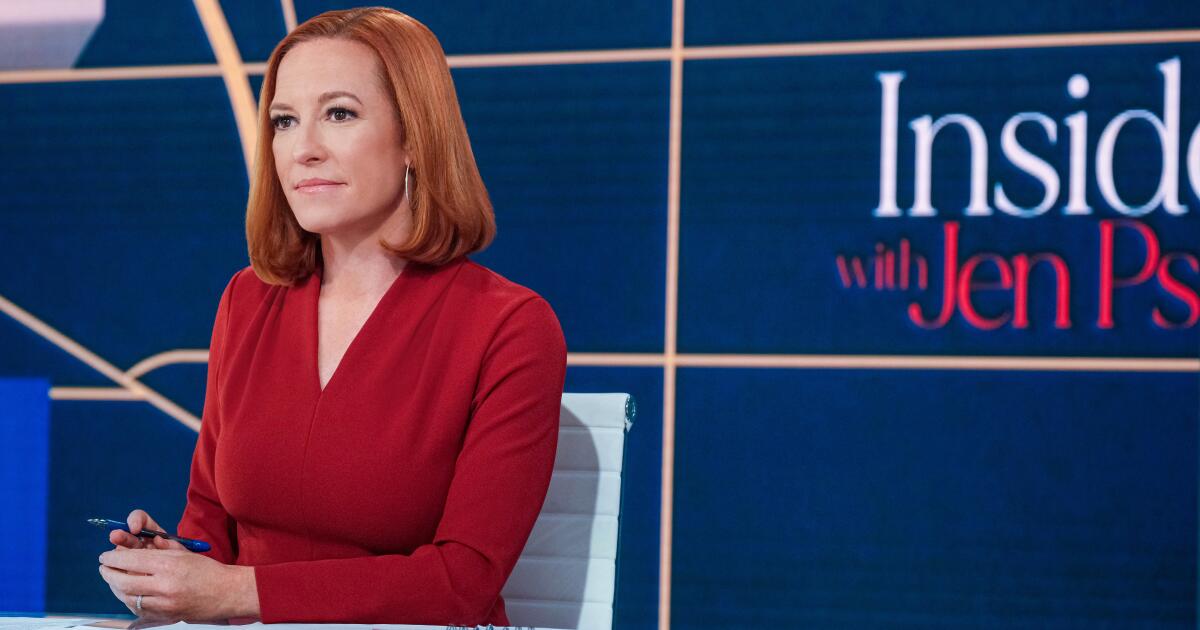 MSNBC's latest schedule announced - and newly elevated anchor Jen Psaki ...