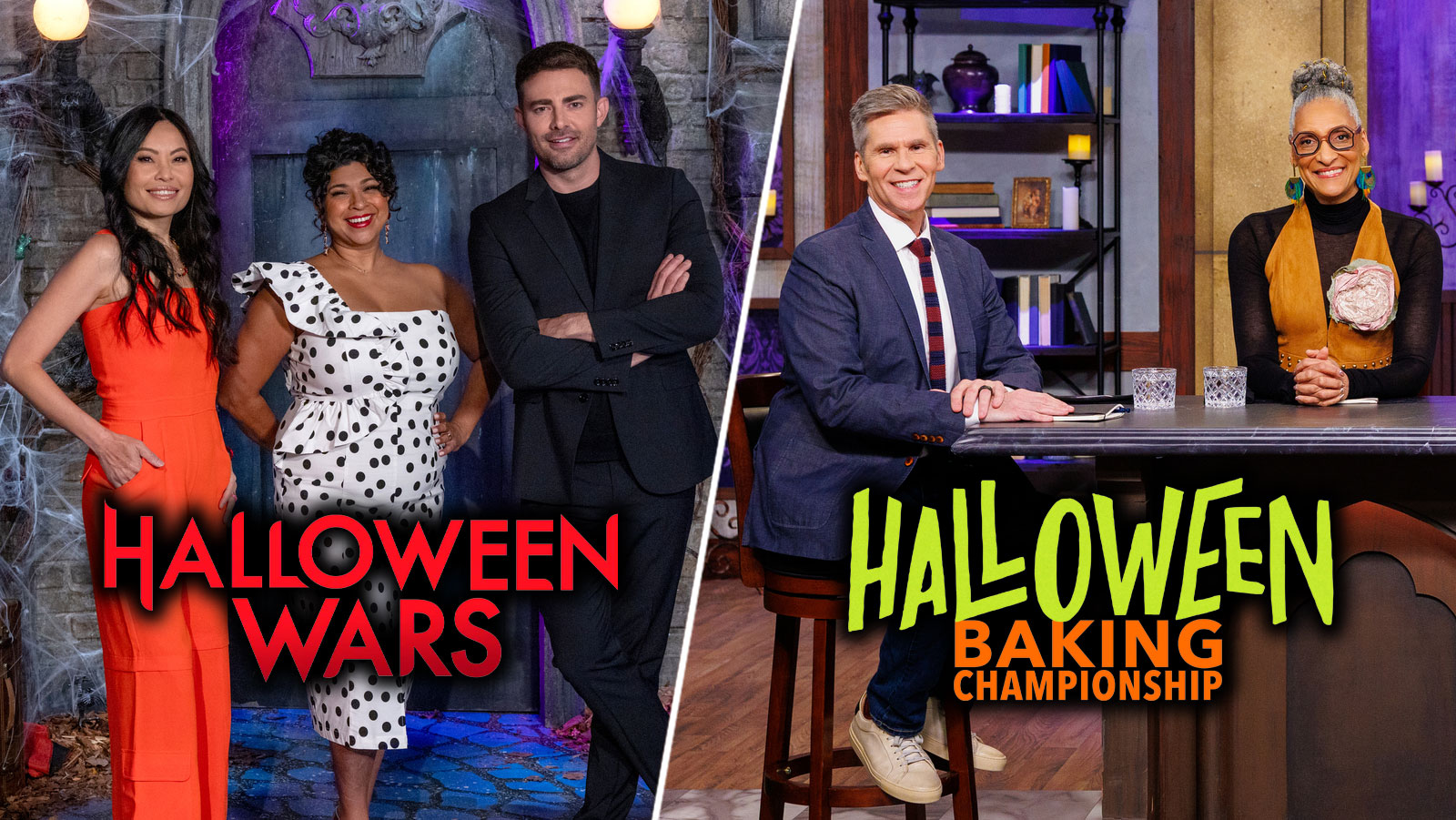 The lineup of judges for Halloween Baking Championship and Halloween ...