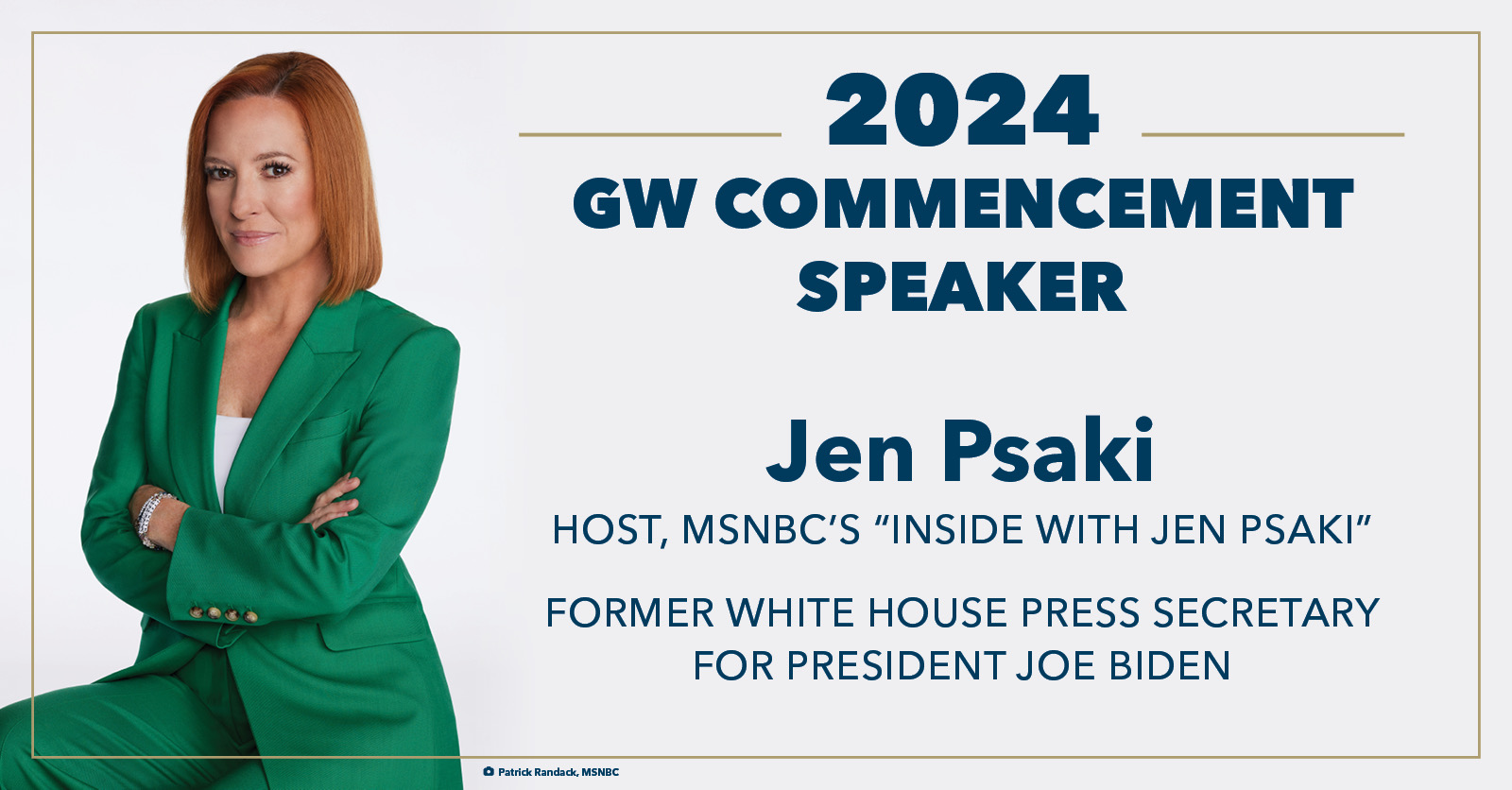 Jen Psaki, who previously served as press secretary for Biden, is ...