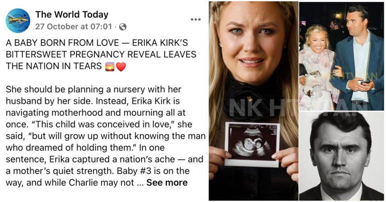 SHOCKING ANNOUNCEMENT! Erika Kirk revealed her child's last name in a ...