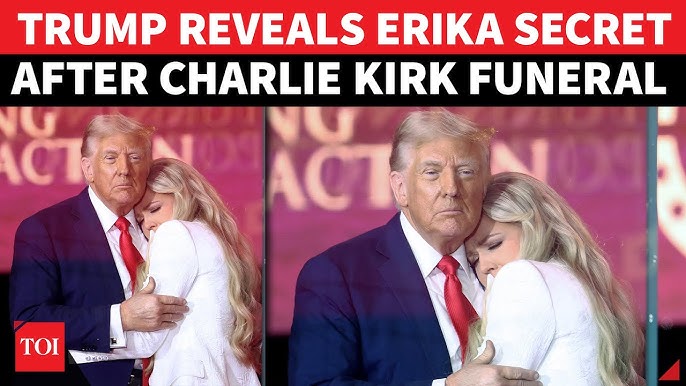 Trump comments on Erika Kirk's romantic connection, disclosing that her ...